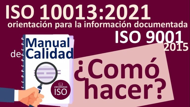 Norma ISO 10013: Guía completa para la Elaboración de Manuales de Calidad