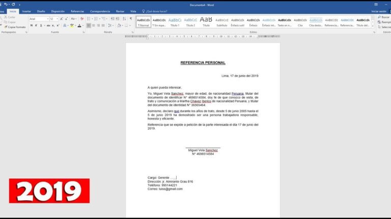 Guía definitiva para redactar una sólida referencia laboral: El modelo ...